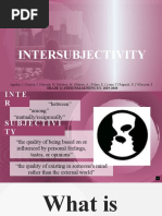 Intersubjectivity: Introduction To Philosophy of The Human Person | PDF