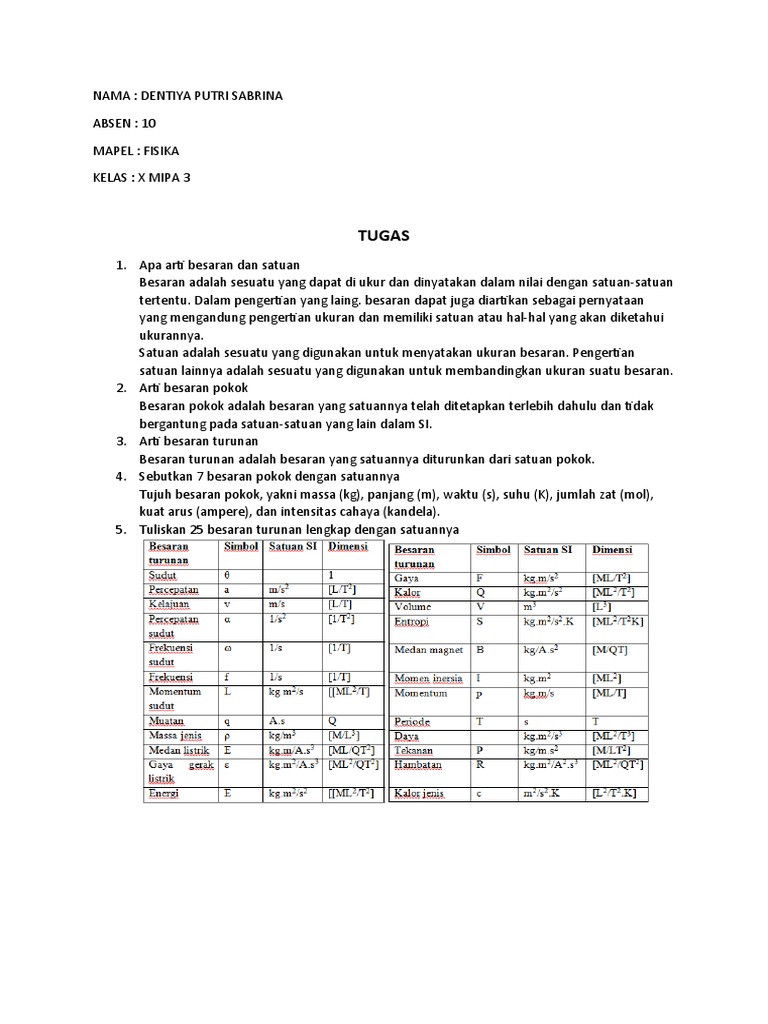 Konsep Dasar Besaran Fisika | PDF