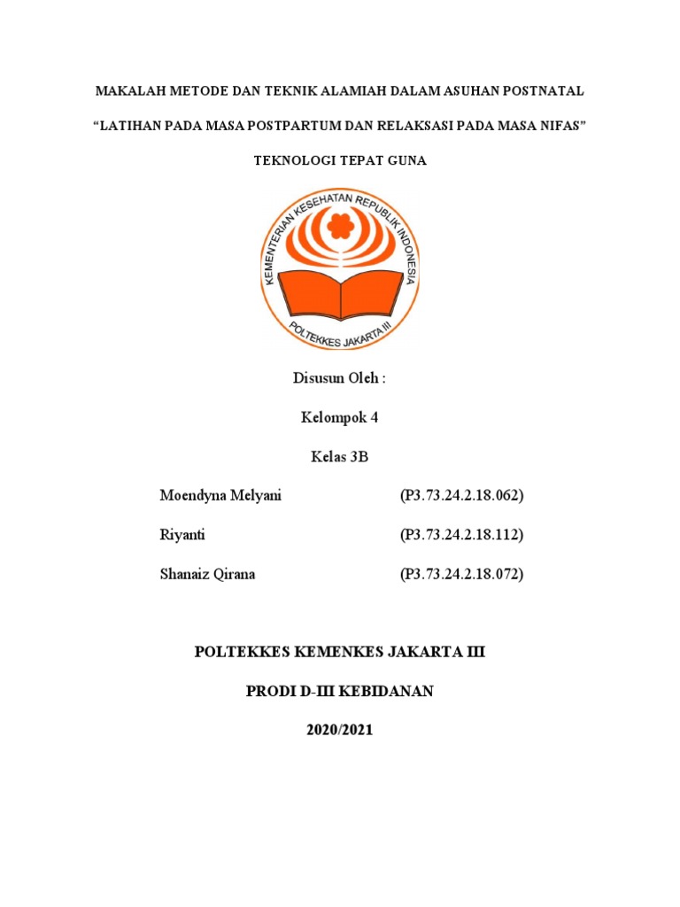 Latihan Pada Masa Postpartum | PDF