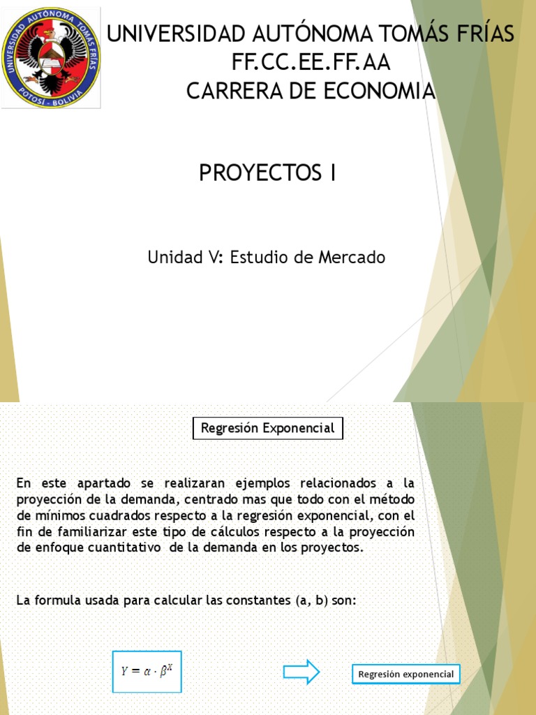 Proyección de Demanda con Regresión Exponencial | PDF | Ecuaciones ...