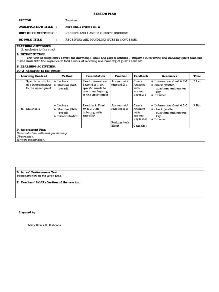 Handle Guest Concerns in Tourism | PDF | Computers