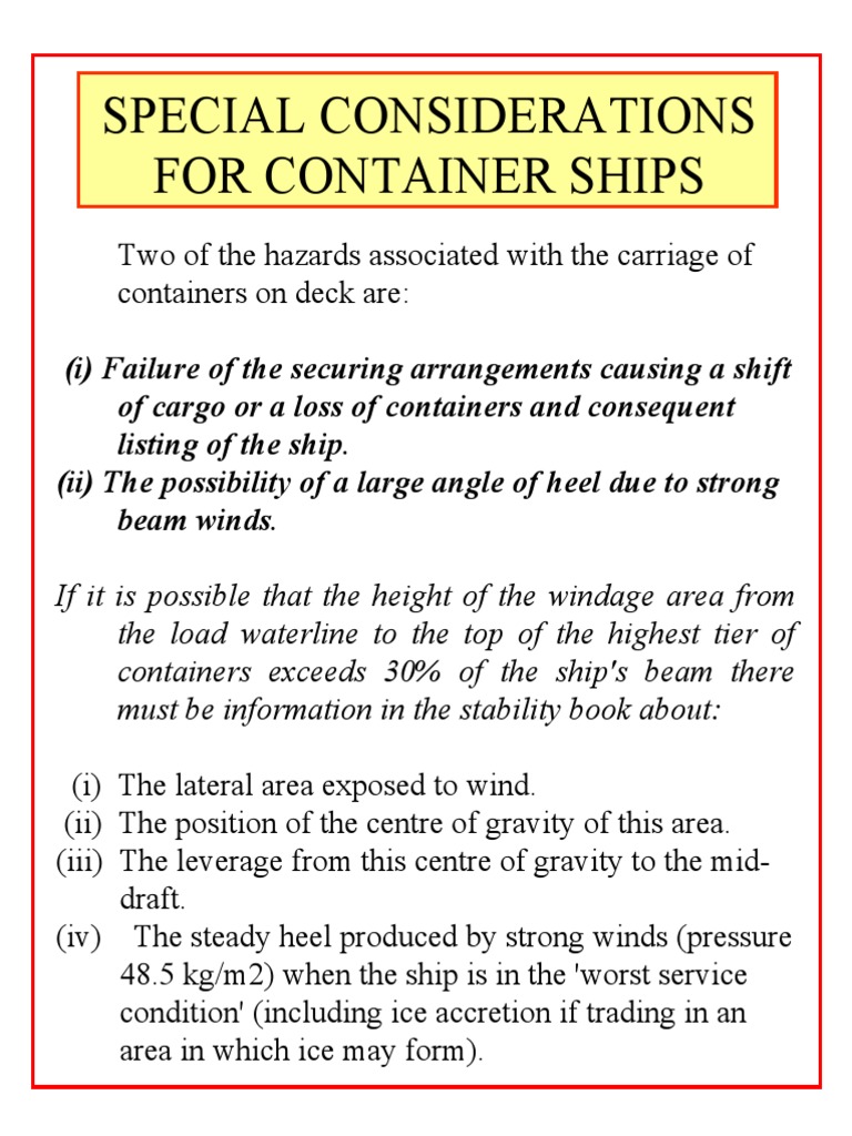 Wind Heeling Criteria | PDF | Ships | Watercraft