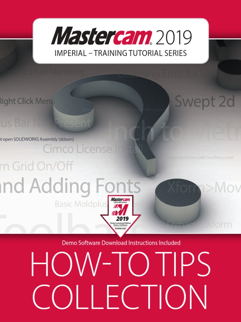 Mastercam 2019 How To Tips PDF | PDF | Icon (Computing) | Computer File