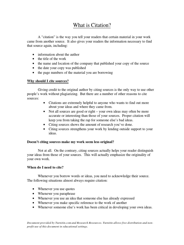 Understanding Citations and Their Importance | PDF | Career & Growth ...