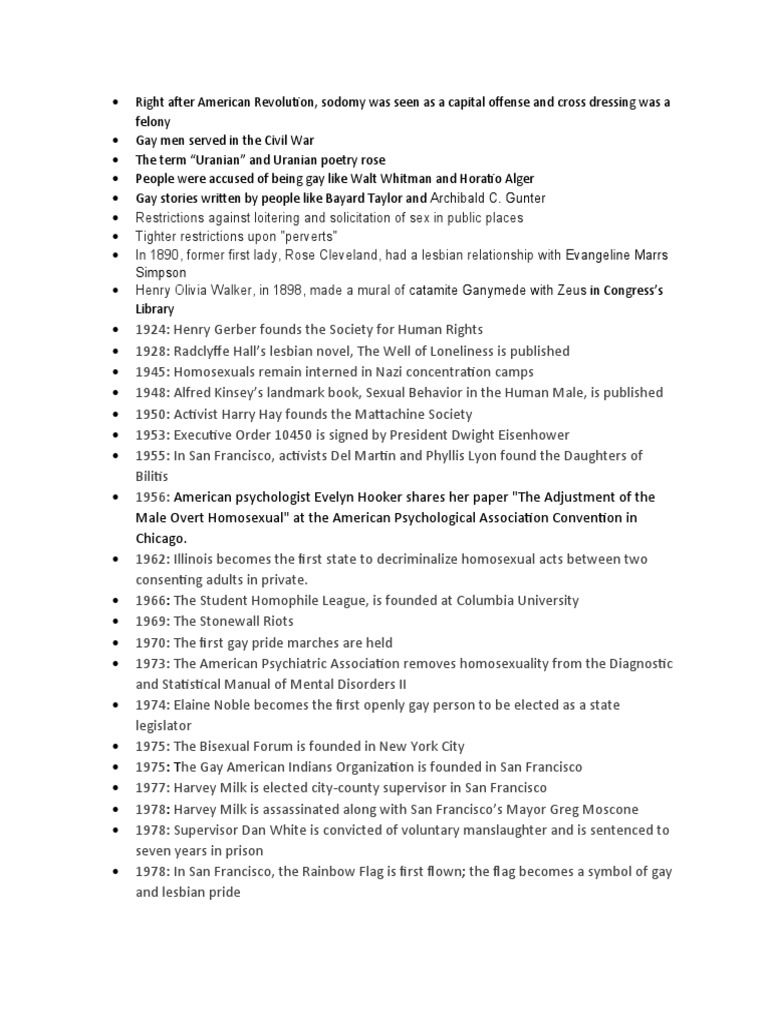 LGBTQ+ History Highlights | PDF | Defense Of Marriage Act | Same Sex ...
