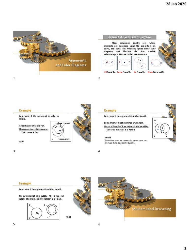 Euler Diagrams and Reasoning | PDF | Deductive Reasoning | Argument