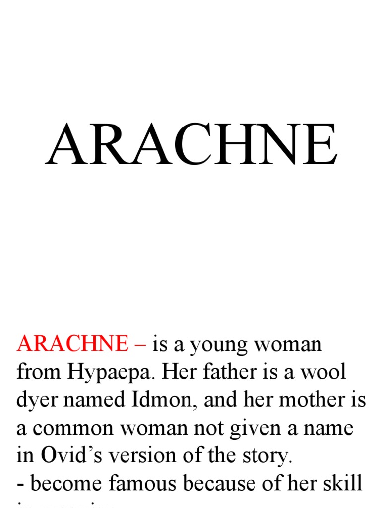 Arachne vs. Athena: Weaving Contest Tale | PDF