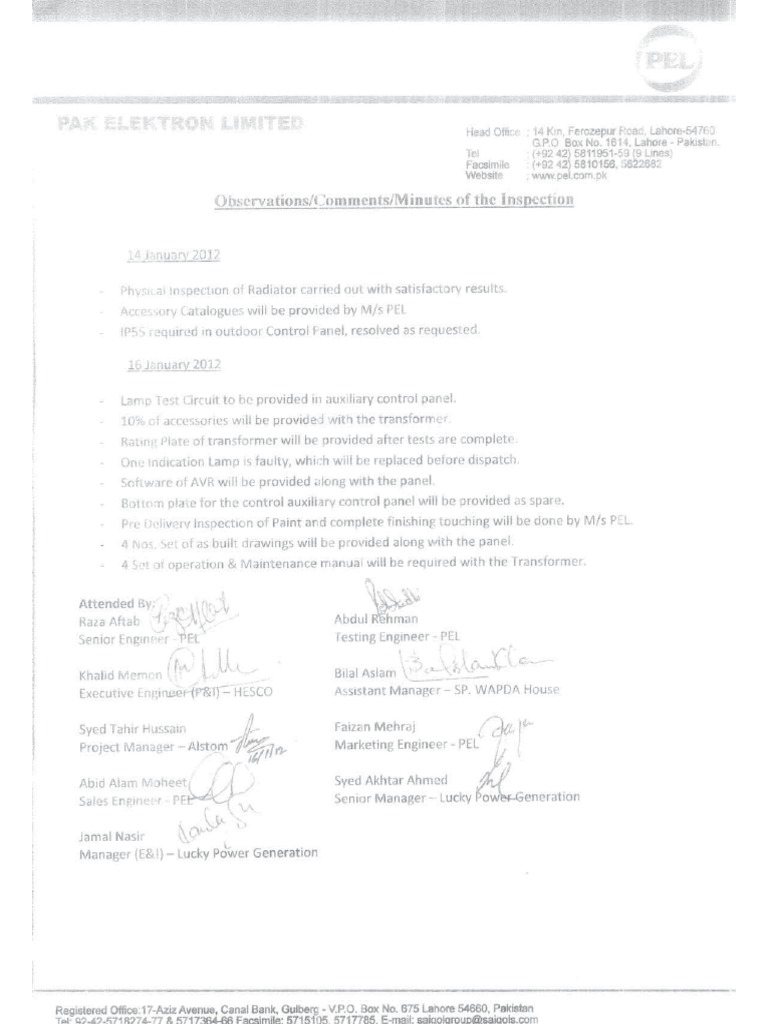 Alstom Test Reports | PDF