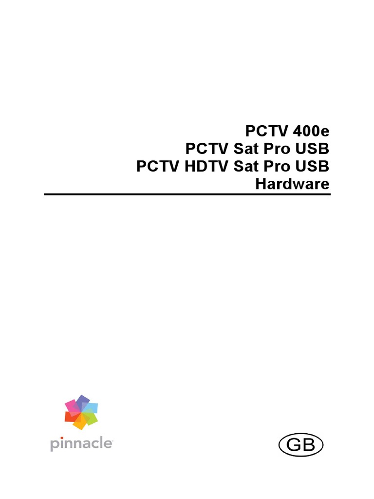PCTV 400e PCTV Sat Pro Usb PCTV HDTV Sat Pro Usb Hardware | Download ...