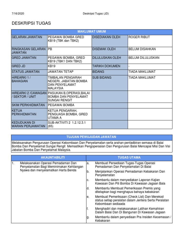 Job Description | PDF