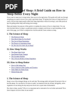 Ten Health Benefits of Getting A Good Nights Sleep | PDF | Sleep ...