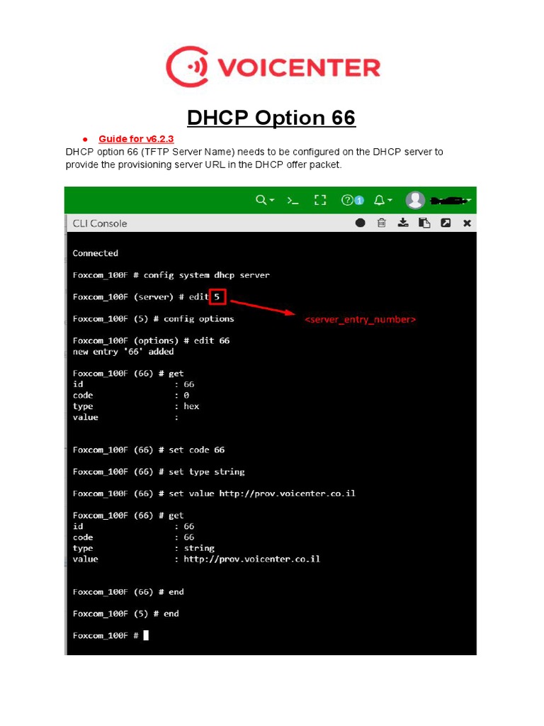 Fortigate - DHCP Option 66 Setup PDF | PDF