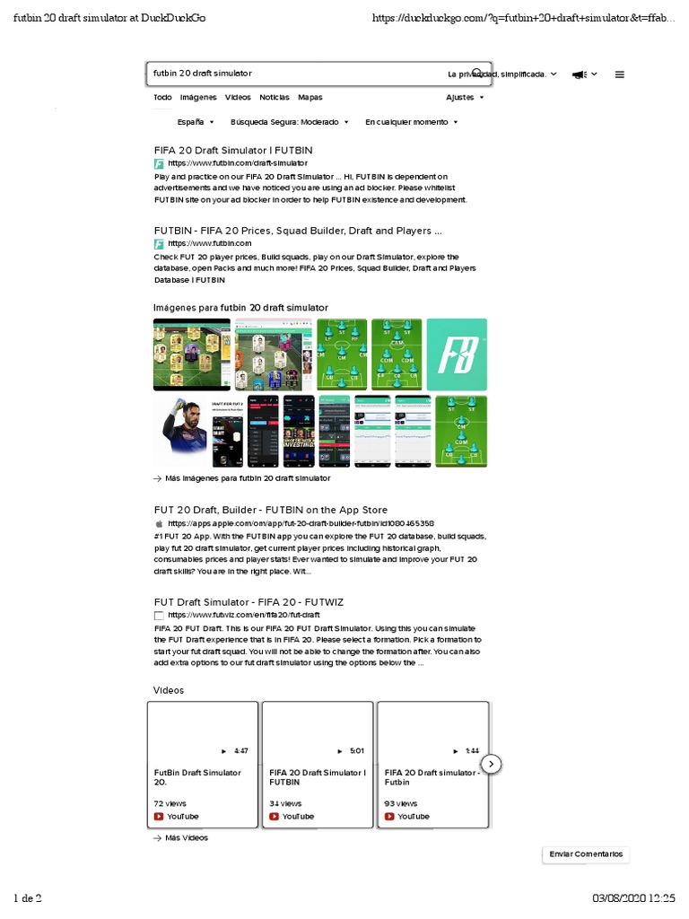 Futbin 20 Draft Simulator at DuckDuckGo | PDF | Computing | Software