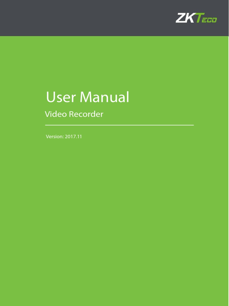 Video Recorder User Manual - 0 | PDF | Ip Address | Computer Network