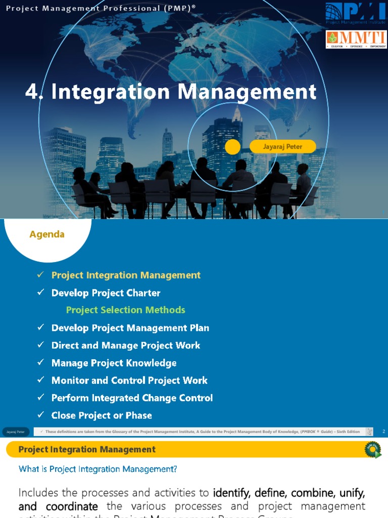 Pmp-04-Integration Management | PDF | Project Management | Expert