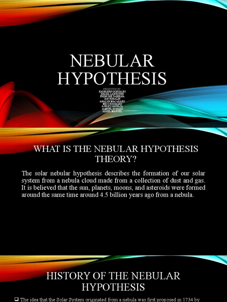 Nebular Hypothesis | PDF | Planets | Astronomical Objects