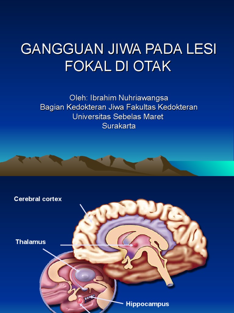 Gangguan Jiwa Pada Lesi Fokal Di Otak | PDF