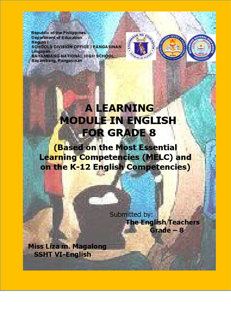 A Learning Module in English For Grade 8 | PDF | Stress (Linguistics ...