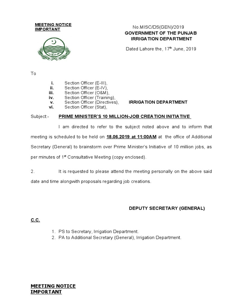 Letters Directive 2019 | PDF | Government