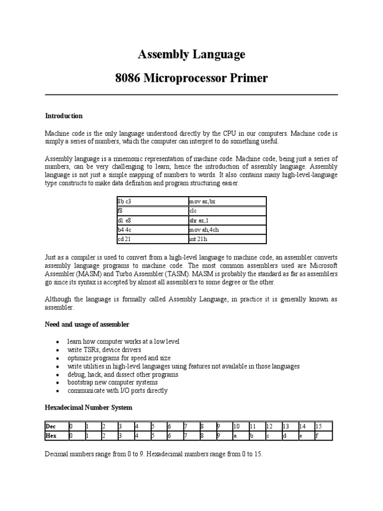 Lesson 3 | PDF | Assembly Language | Subroutine