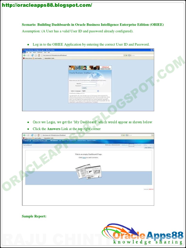 How To Build Report On OBIEE PDF | PDF | Exchange Rate | Software