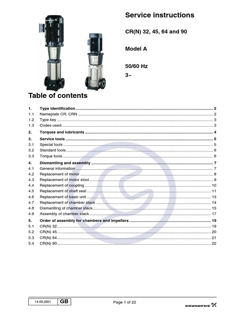 Grundfos Instruction | PDF | Nut (Hardware) | Screw