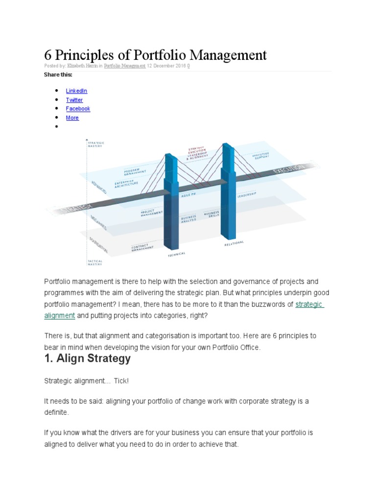 6 Principles of Portfolio Management | PDF | Leadership | Governance