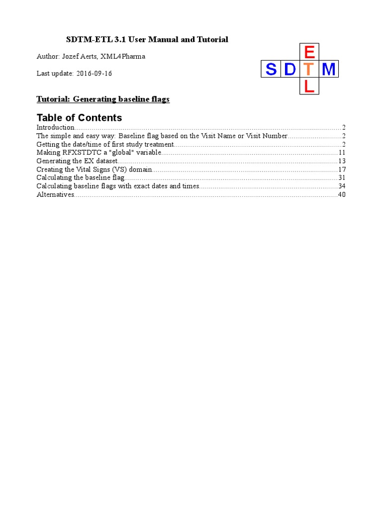 SDTM-ETL 3.1 User Manual and Tutorial | PDF | Computing | Computing And Information Technology