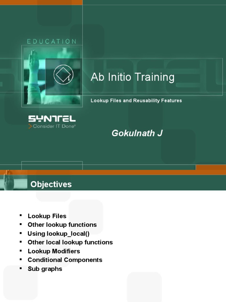 P4 Ab Initio - Lookup File and Reusability Features | PDF | Interval (Mathematics) | Computer Data