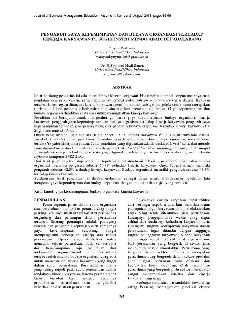 Contoh Pra-Riset PDF | PDF