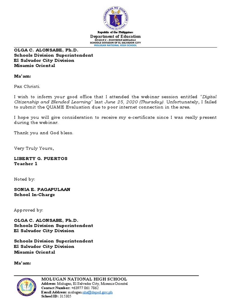 QUAME Letter Request 2 | Download Free PDF | Business