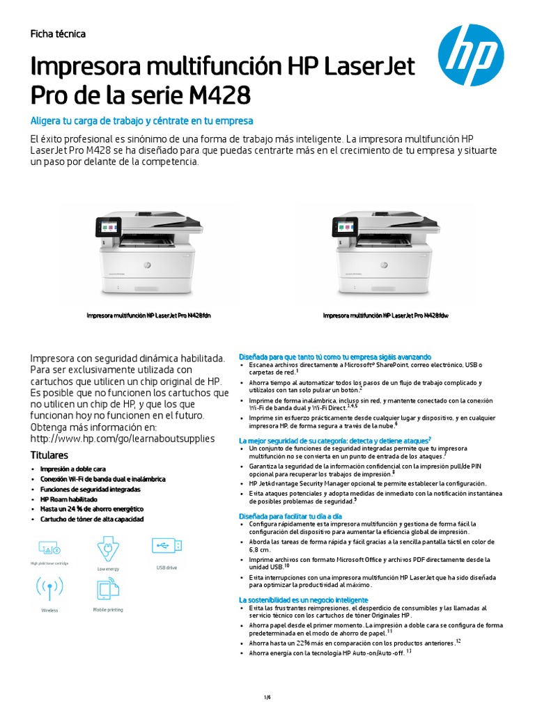 HP 428 | PDF | Impresora (Computación) | Escáner de imagen