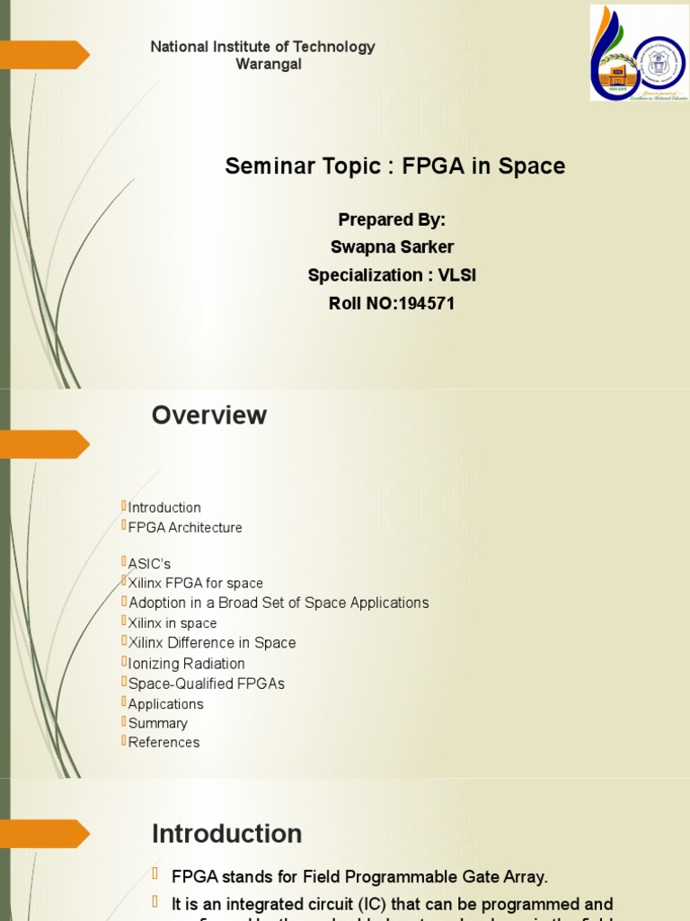 FPGA Seminar PPT-1 | PDF | Field Programmable Gate Array | Electronic ...