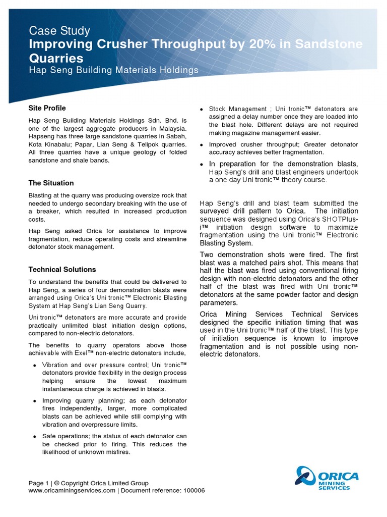 Case Study - Improving Crusher Throughput by 20 Percent in Sandstone ...