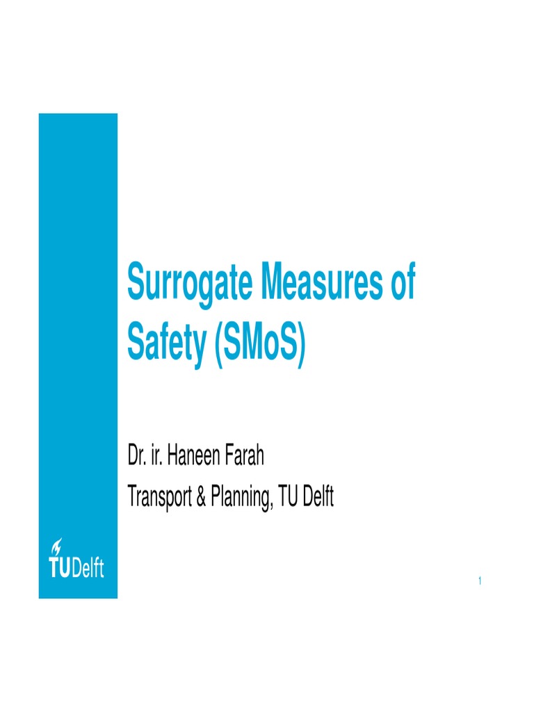 Surrogate Measures of Safety | PDF | Probability Distribution ...