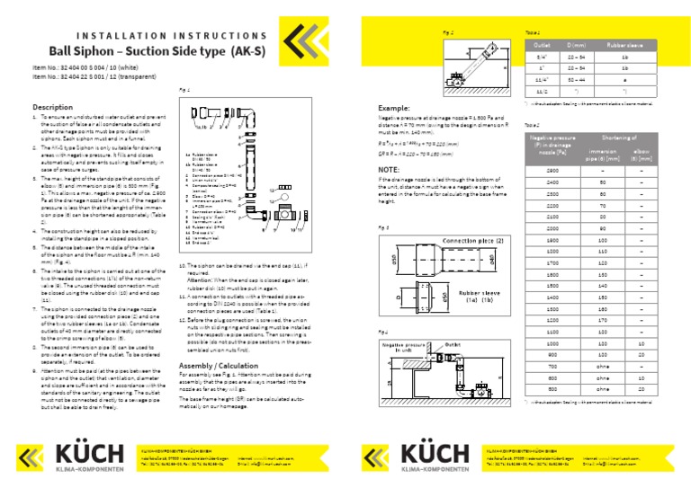 Condensate Ball Siphon - Suction Side Type | PDF | Pipe (Fluid ...