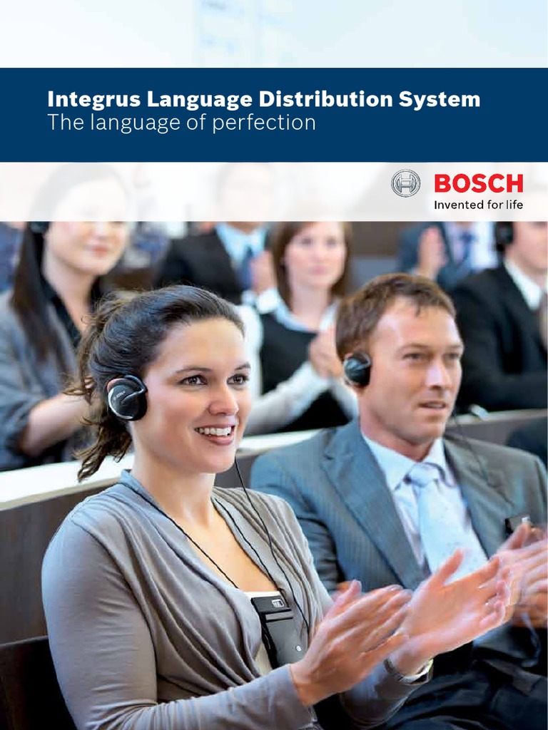 Bosch Sistem Digital Traducere Simultana Integrus PDF | PDF ...