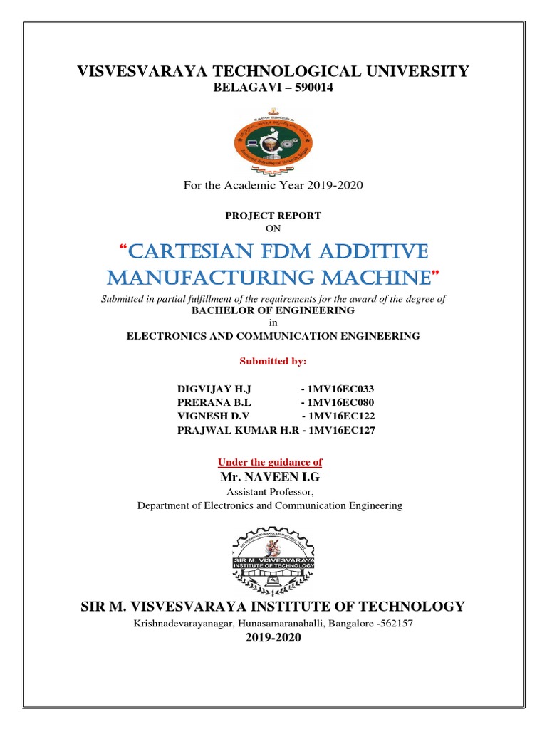 Final Project Report PDF | PDF | 3 D Printing | Electric Motor