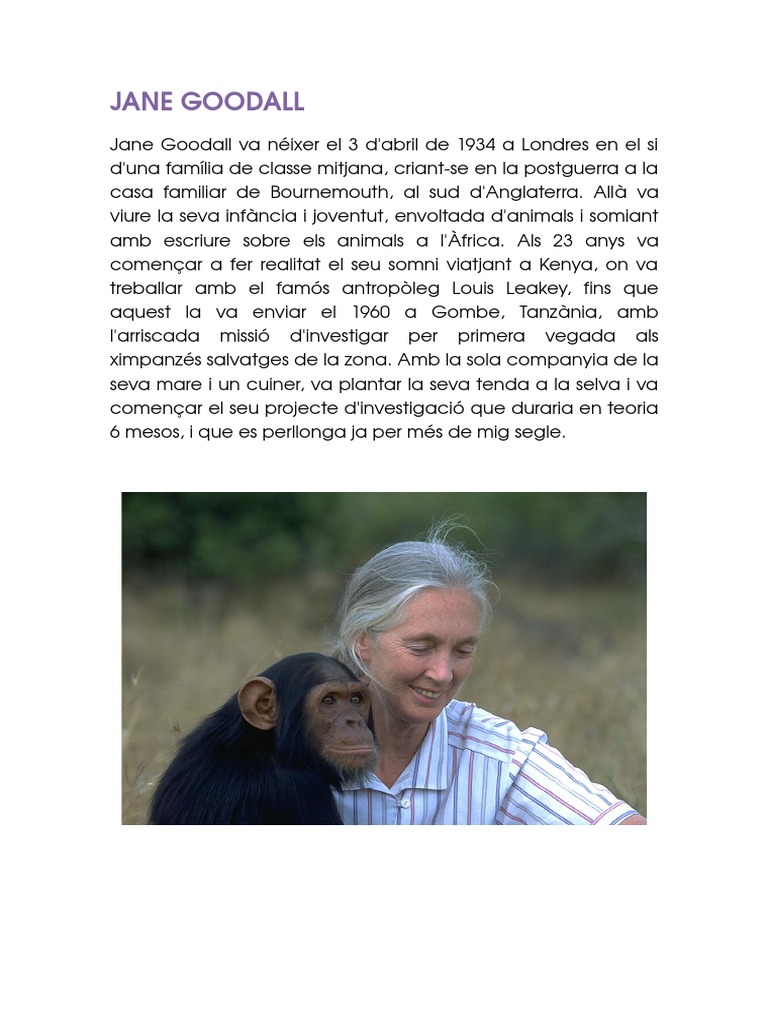 Jane Goodall | PDF