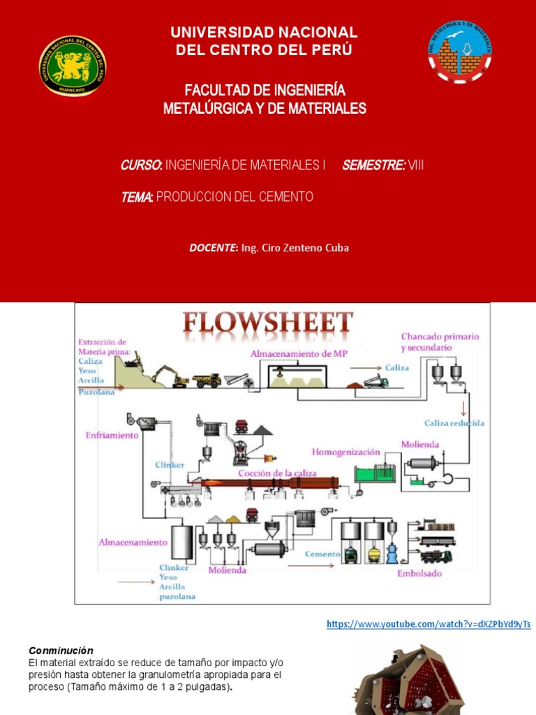 Producción y procesos de fabricación del cemento | PDF | Cemento | Carbonato