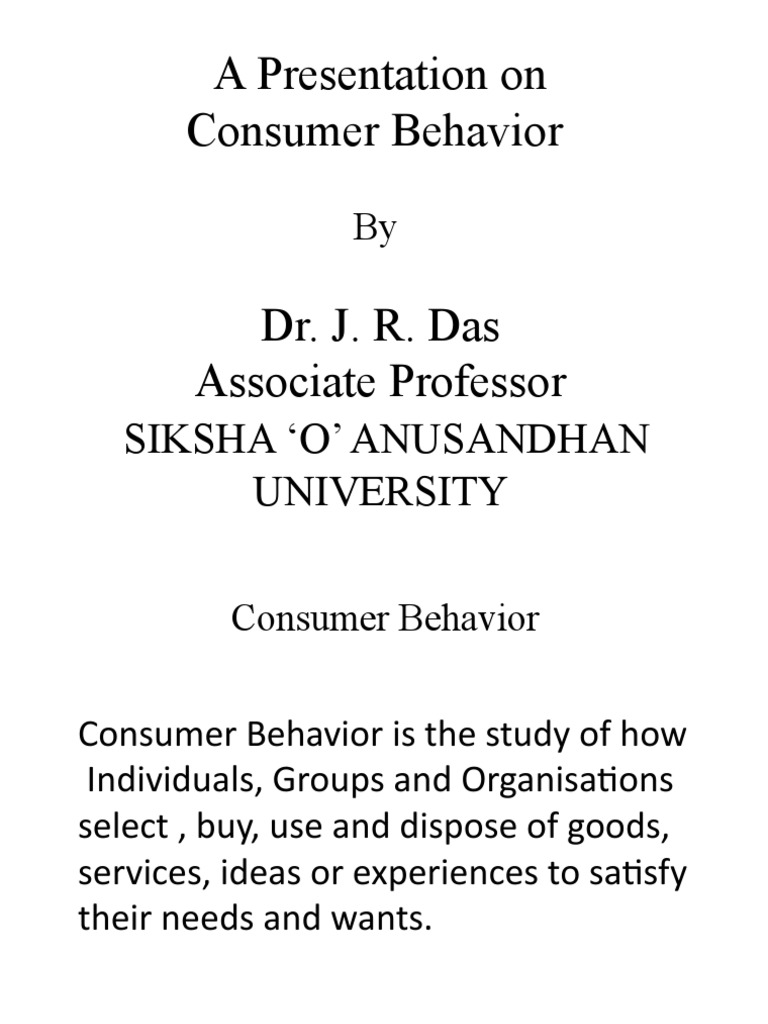 Consumer Behaviour Module-2 | PDF | Consumer Behaviour | Behavior