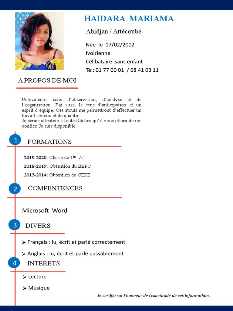 Mariam CV | PDF