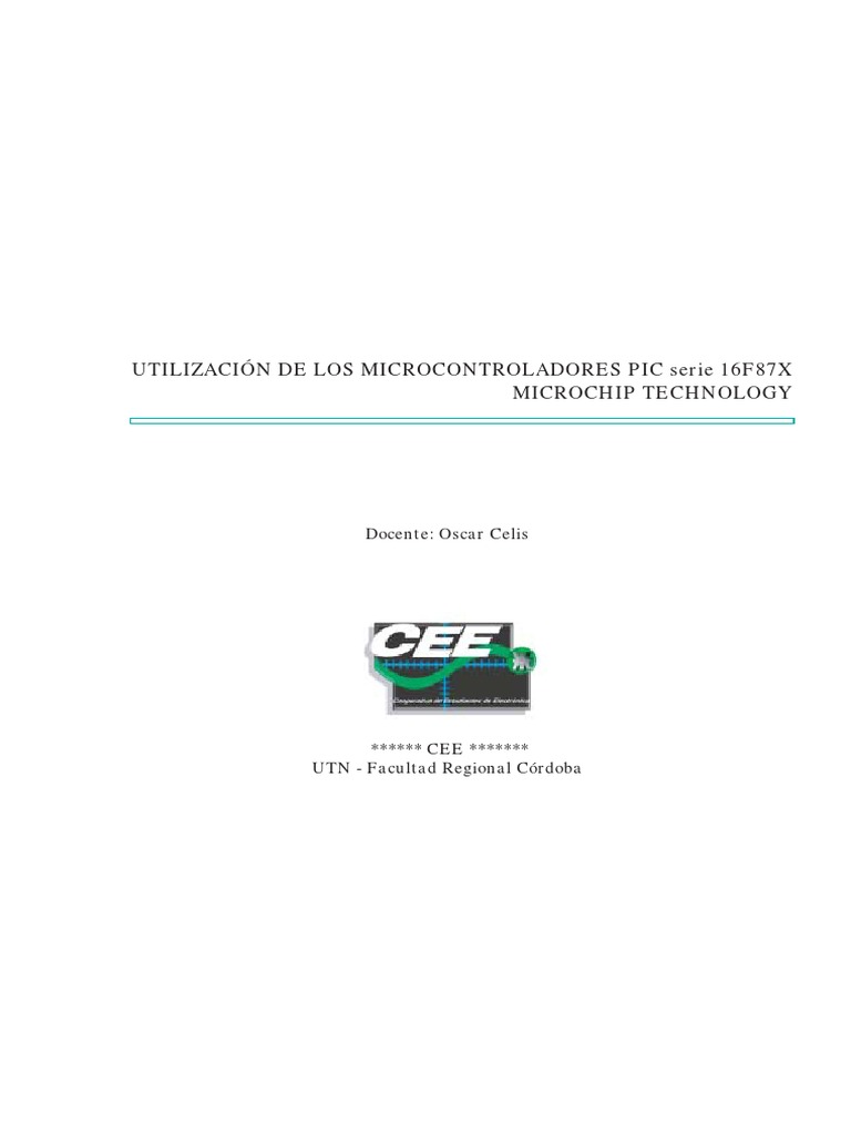 Microcontroladores PIC16F87x PDF | PDF | Microcontrolador | Unidad Central de procesamiento