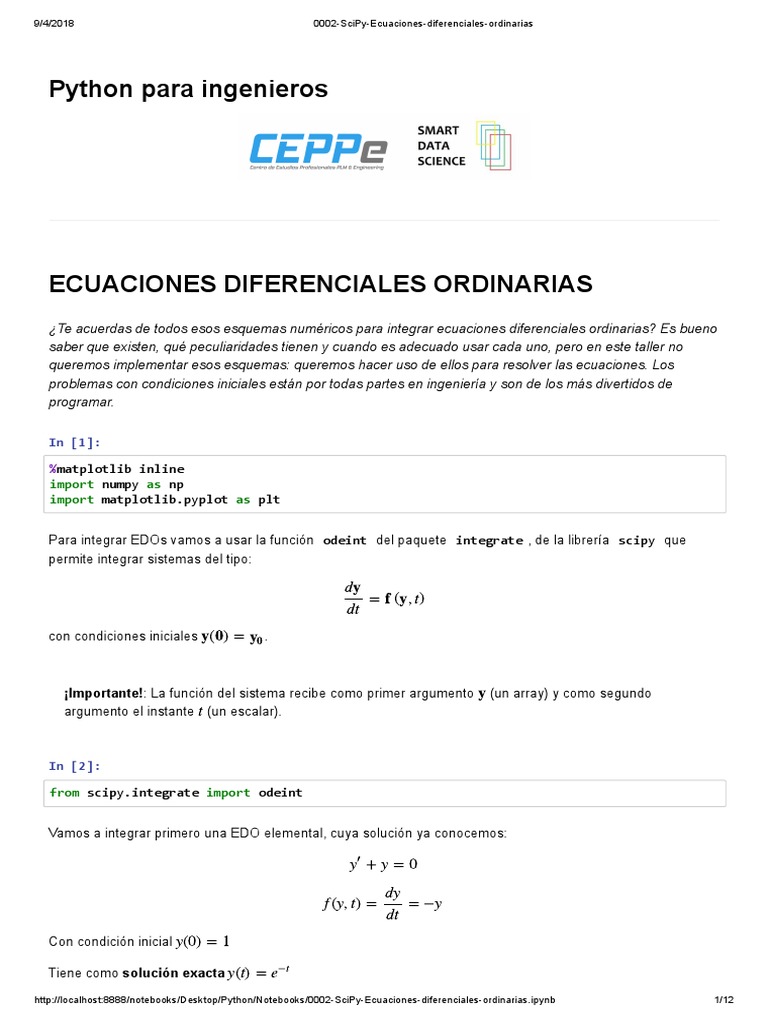 Metodos Númericos en Python | PDF | Ecuación diferencial ordinaria ...
