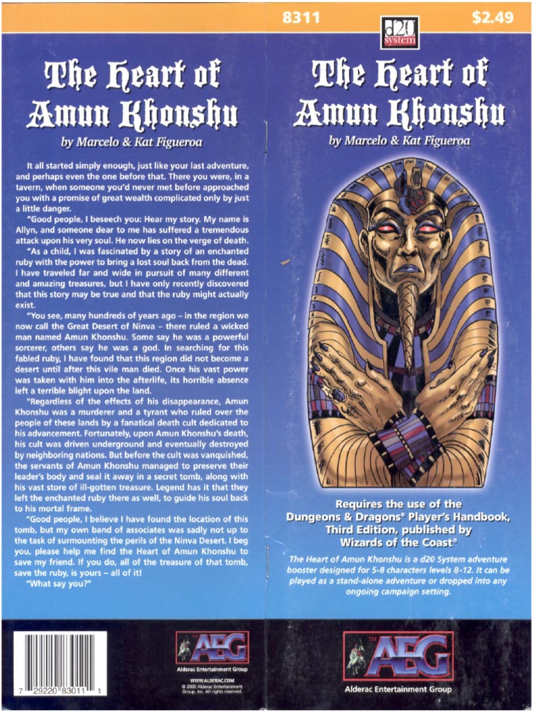 The Heart of Amun Khonshu PDF | PDF