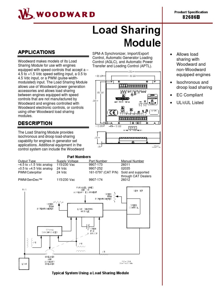 82686b - LOAD SHARING MODULE | PDF | Force | Electronic Engineering