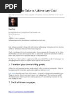 Zig Ziglar - Goal Setting Process Workbook | PDF | Goal Setting | Goal