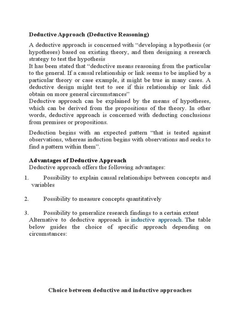 Deductive Vs Inductive Descargar Gratis Pdf Deductive Reasoning Hypothesis