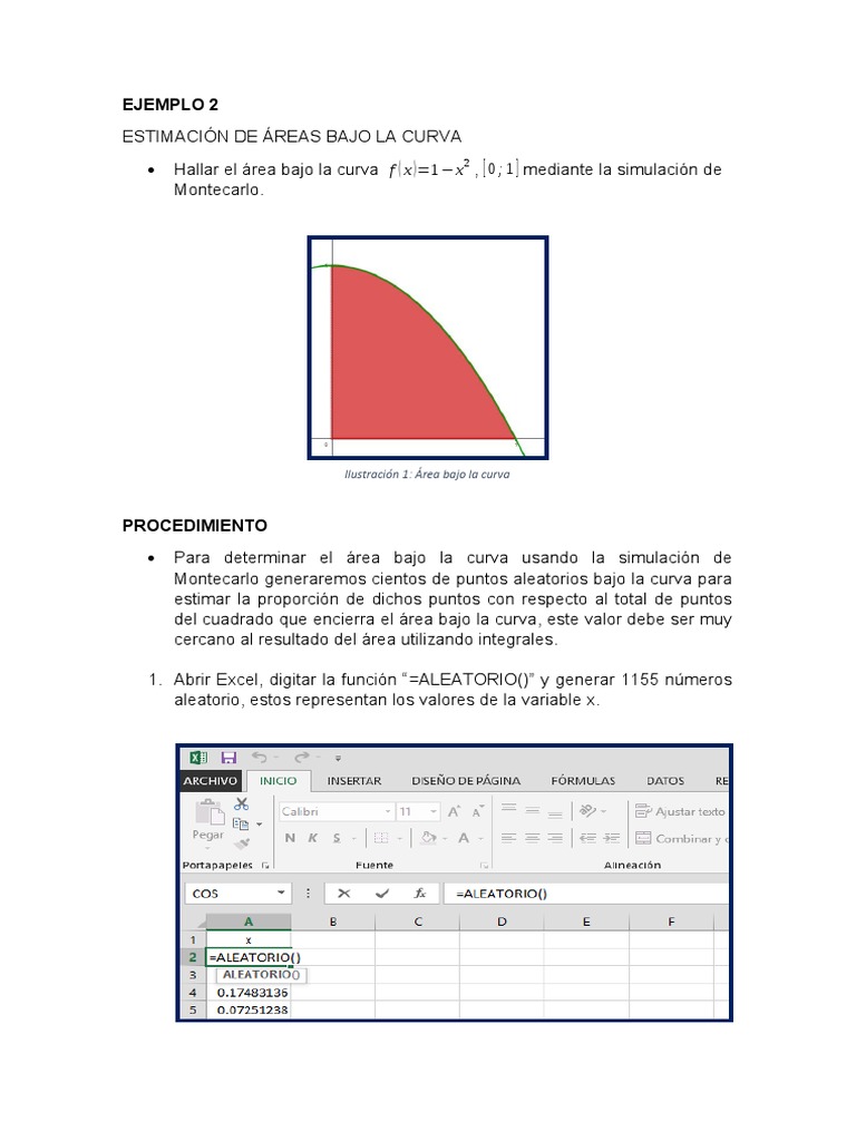 Simulación de Montecarlo - Ejemplo | PDF | Método Monte Carlo | Integral