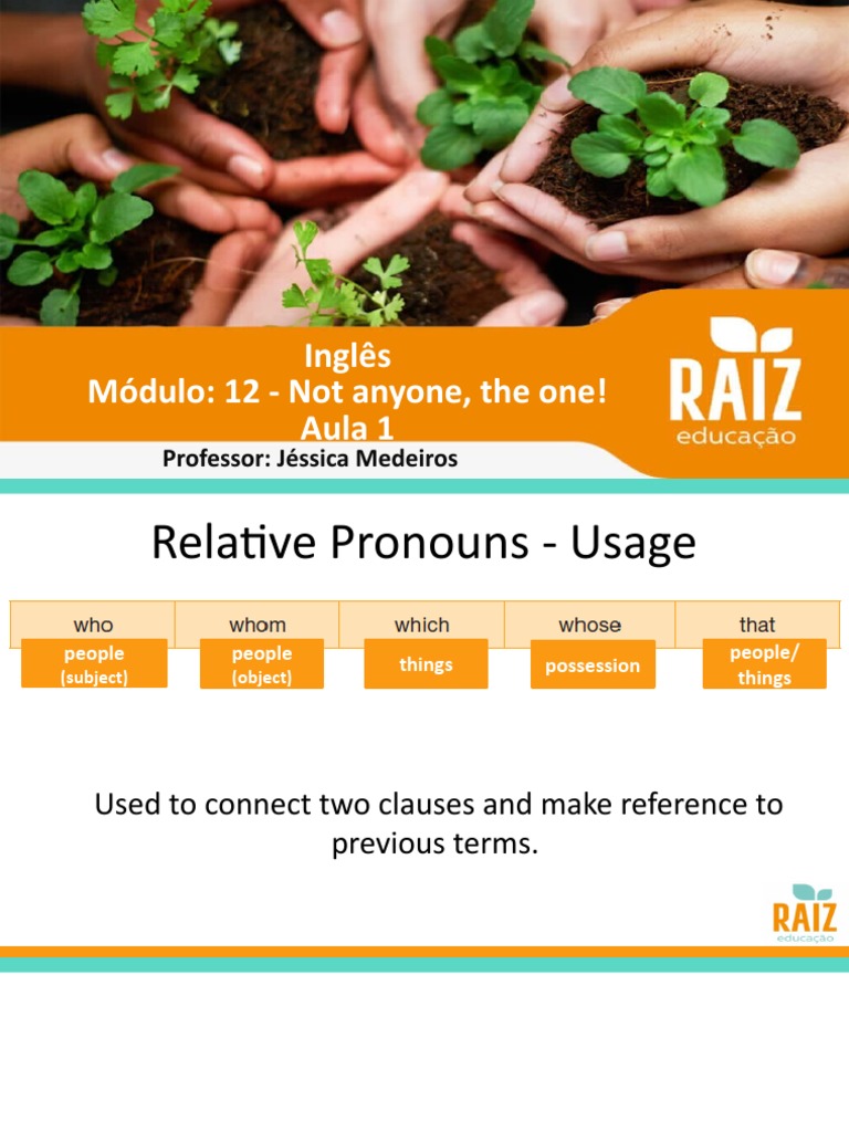 Relative Pronouns Usage in English | PDF